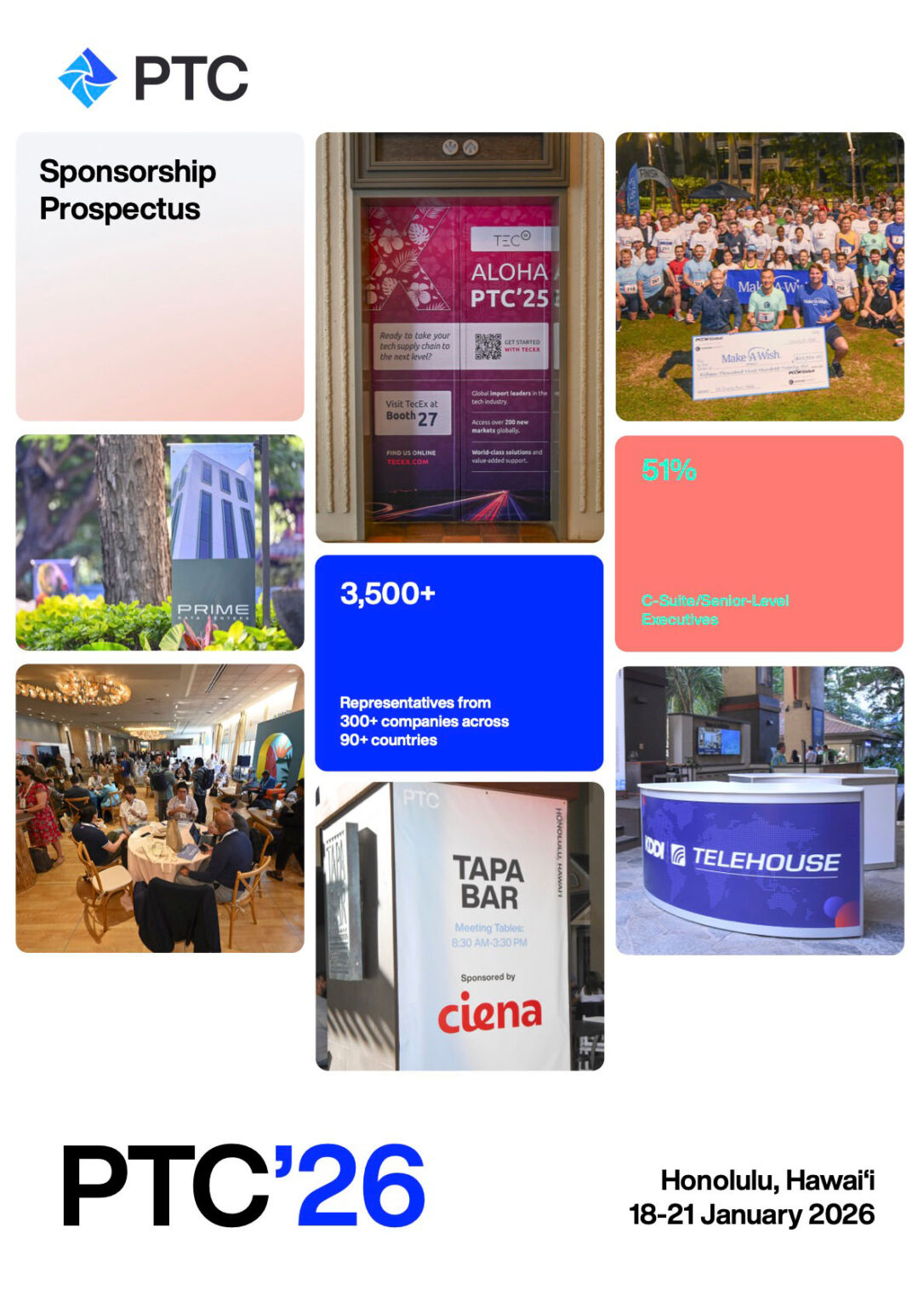 PTC’26: Sponsorship Menu